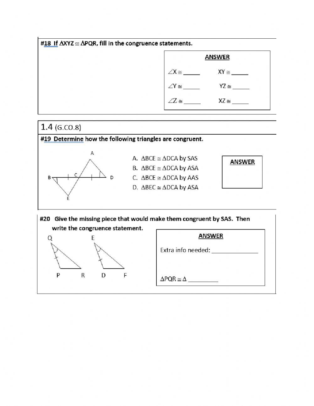 Unit 1-2 test worksheet | Live Worksheets