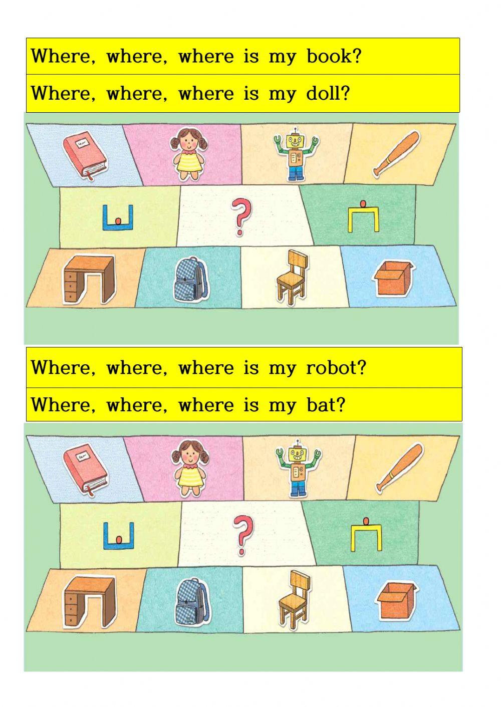 4학년 8단원 chant 가사 worksheet | Live Worksheets