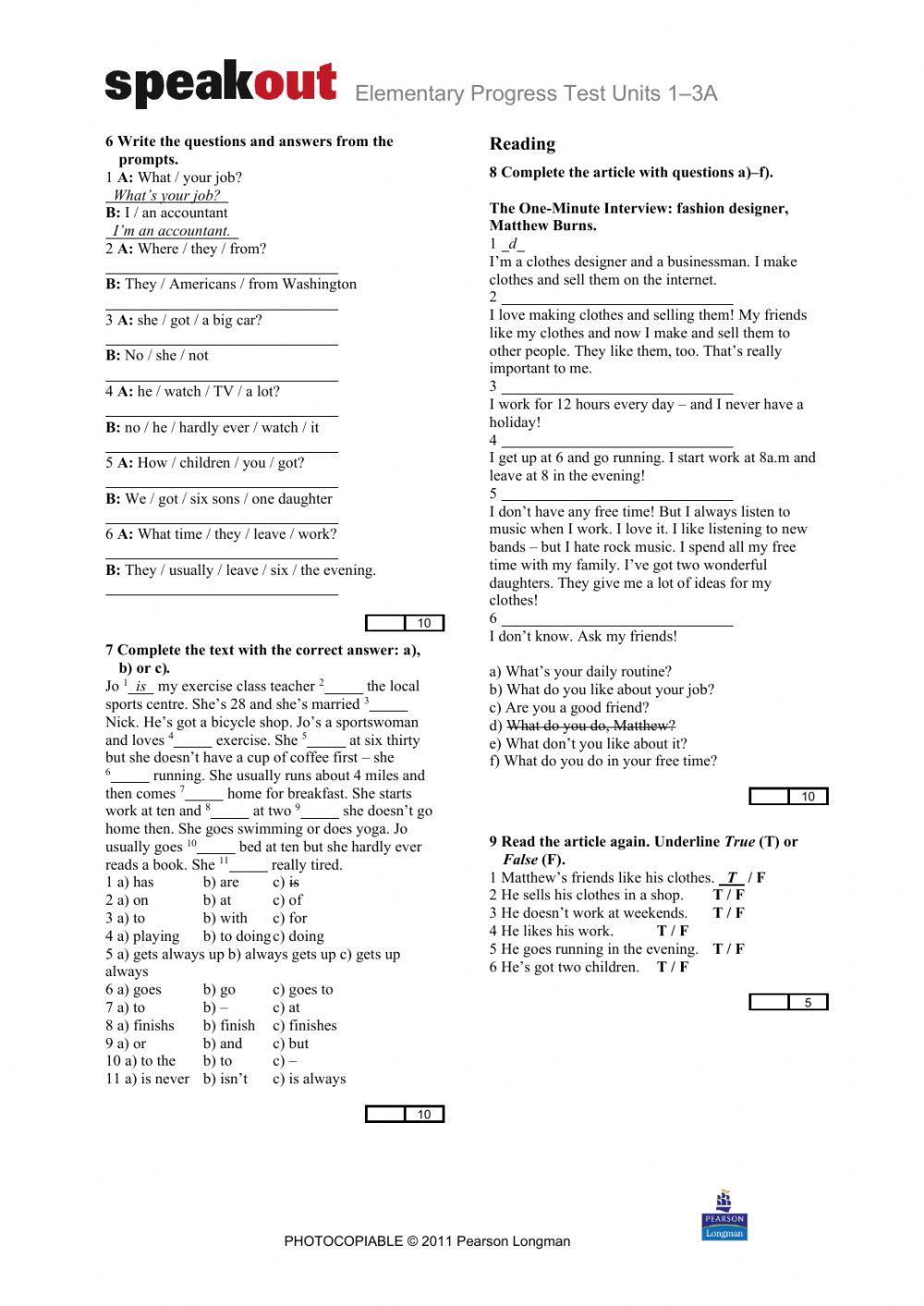 Speak Out Eleme… | Free Interactive Worksheets | 6027711