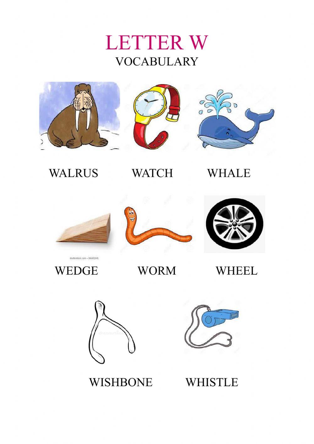 Letter W 364625 | MissLuzCsi | LiveWorksheets