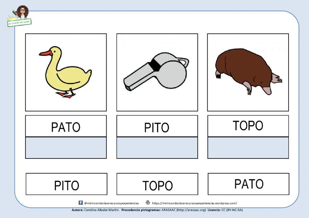 364977 | Pato, pito, topo | Mi rincón de clase