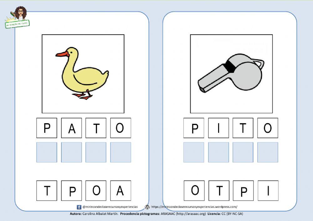 364977 | Pato, pito, topo | Mi rincón de clase