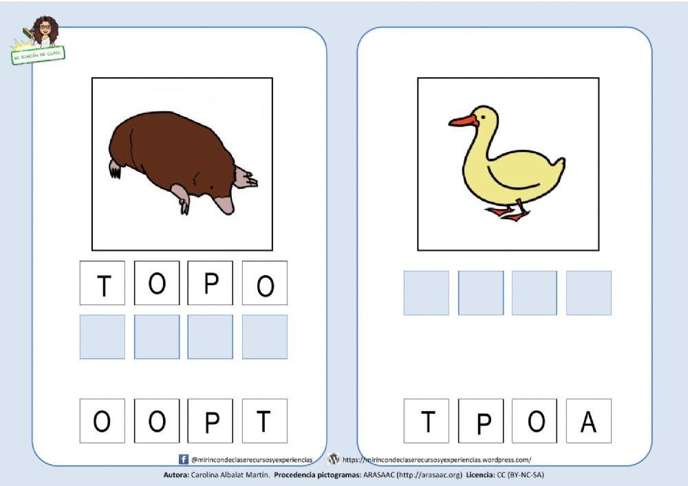 364977 | Pato, pito, topo | Mi rincón de clase