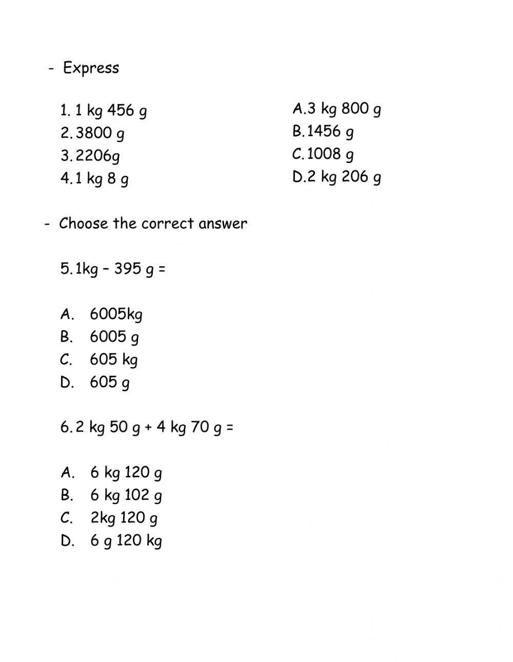 365287 | Mass exercise | Ximena Moreno | LiveWorksheets