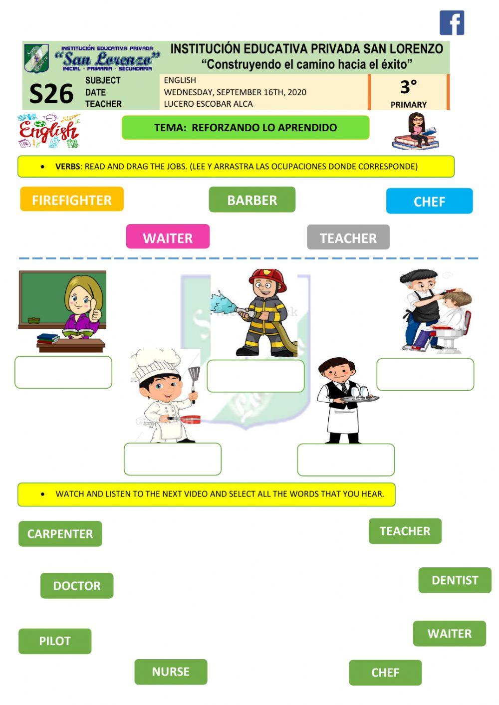 Reforzando lo aprendido - 3PRIM worksheet | Live Worksheets