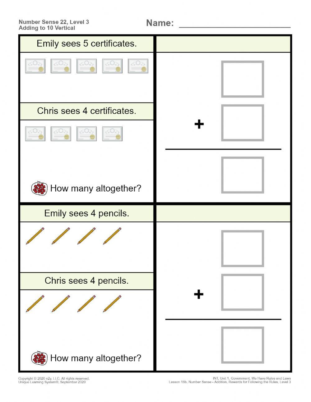 Unique Learning… | Free Interactive Worksheets | 6029488