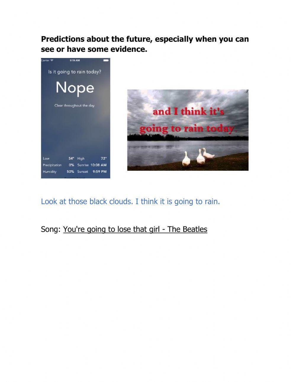 Future forms free exercise | Live Worksheets