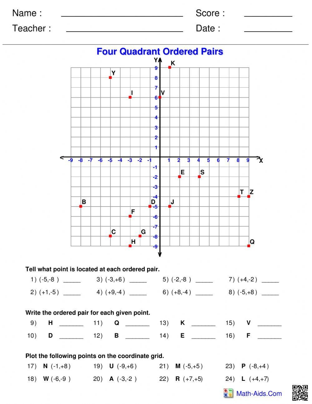 6035749 | COORDINATE GEOMETRY-LOCATING POINTS | TConliffe