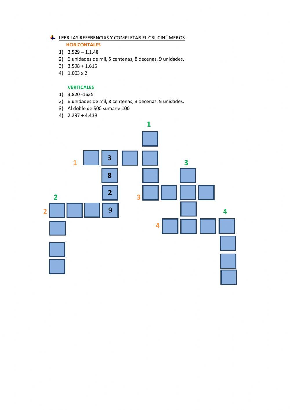 Operaciones básicas interactive exercise for 4to | Live Worksheets