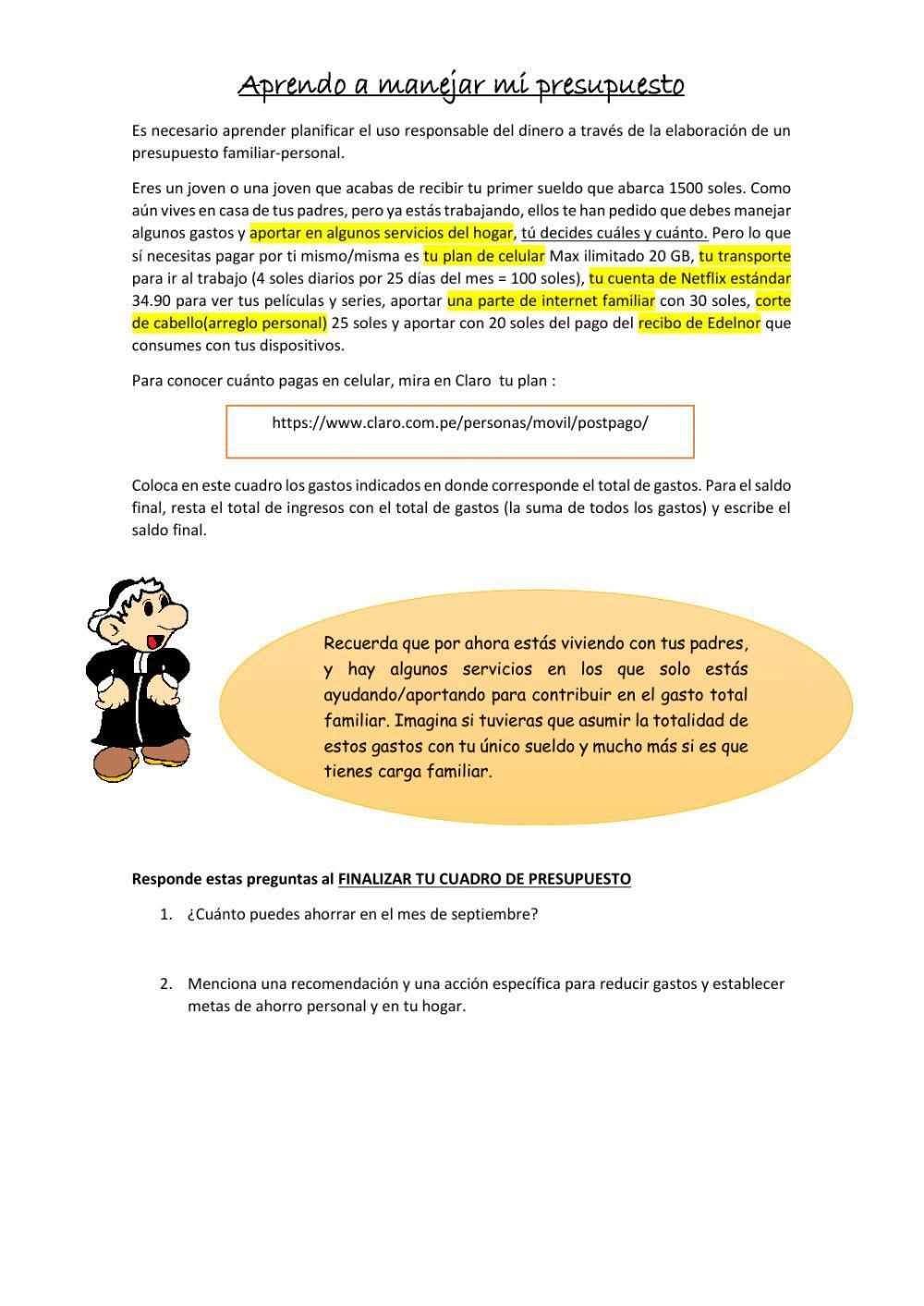 Aprendo a manej… | Free Interactive Worksheets | 368425