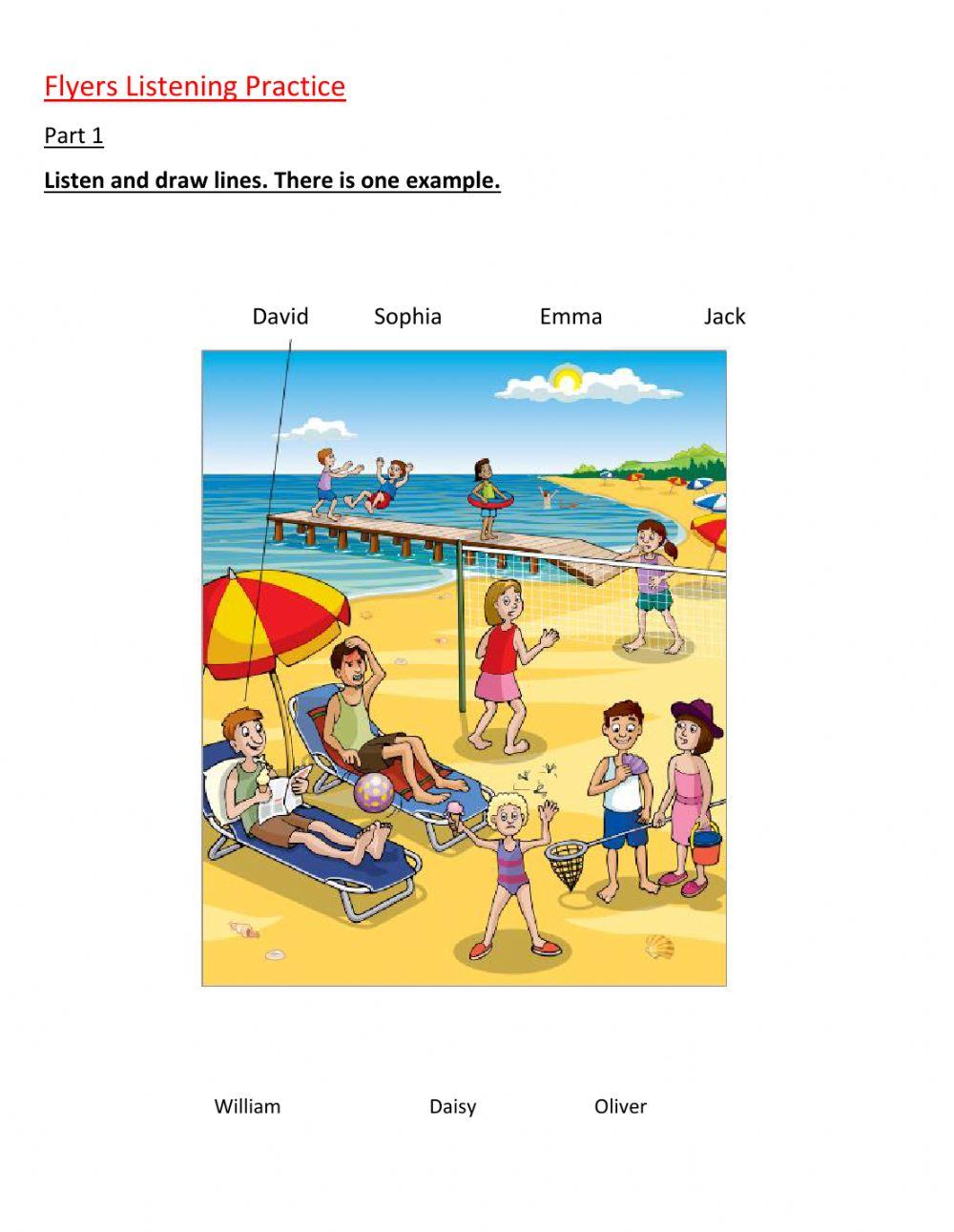 Flyers Listenin… | Free Interactive Worksheets | 6037242