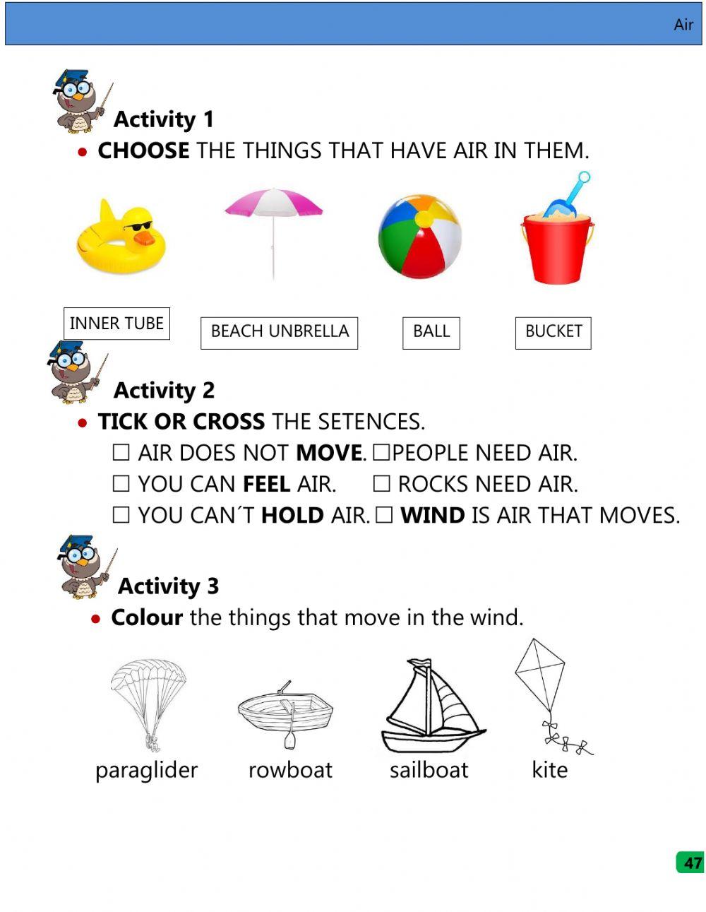 Air | Free Interactive Worksheets | 368649