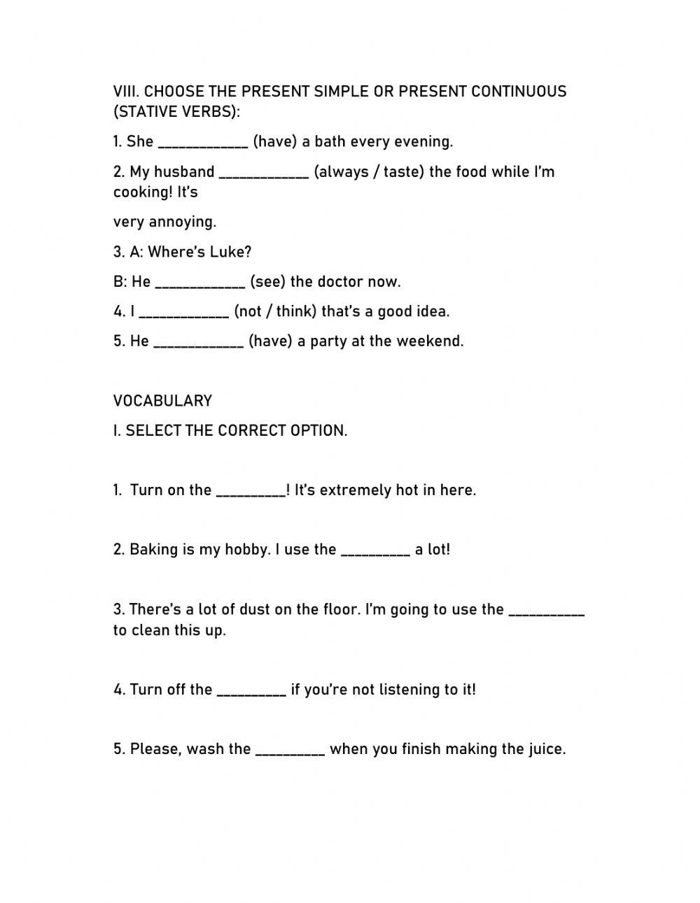 Practice Unit 1 DC4 worksheet | Live Worksheets