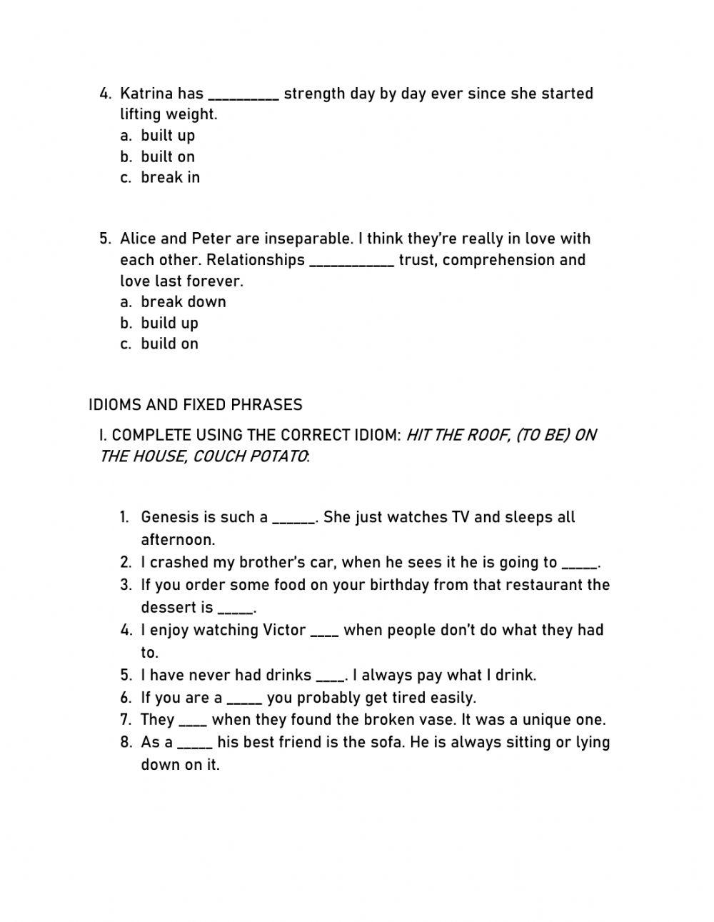 Practice Unit 1 DC4 worksheet | Live Worksheets