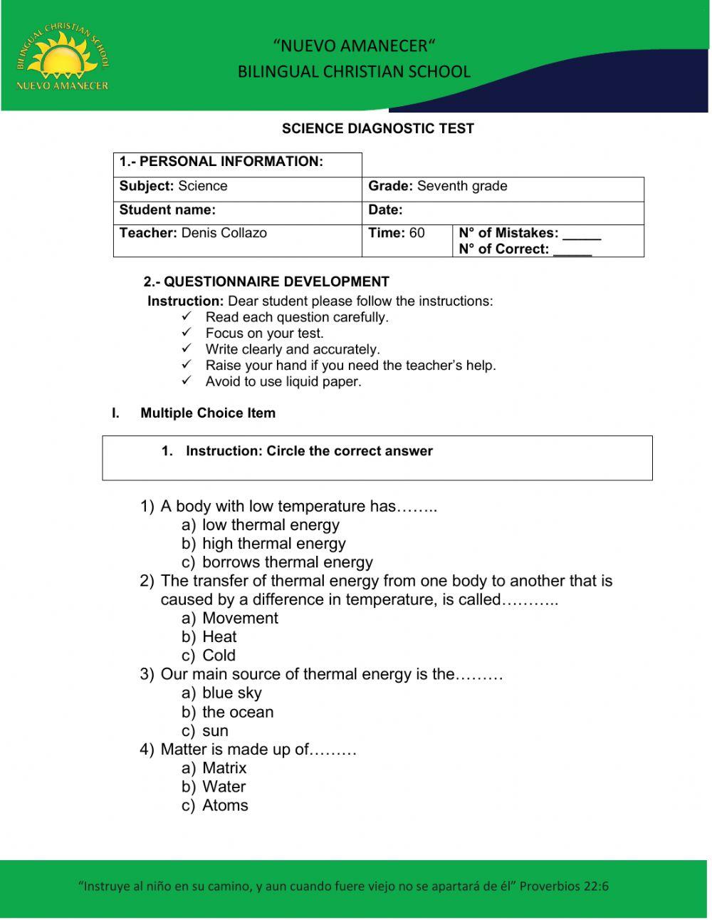 7th Grade Science Homework 7th-grade-science-homework