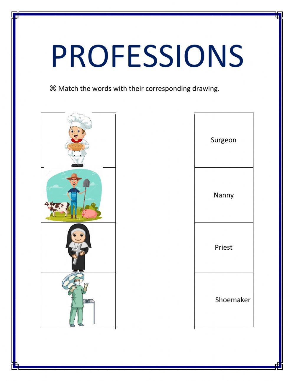 K6mendoza | Professions 370468 | LiveWorksheets