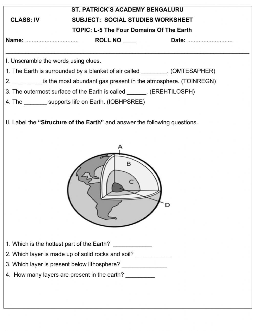 6042694 | THE FOUR DOMAINS OF THE EARTH | Manju1