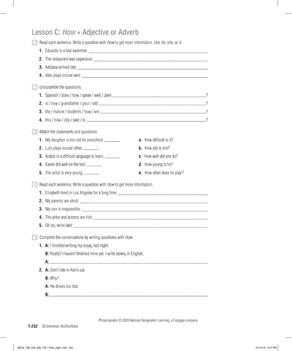 Questions with HOW 6069165 | Gilmh | LiveWorksheets