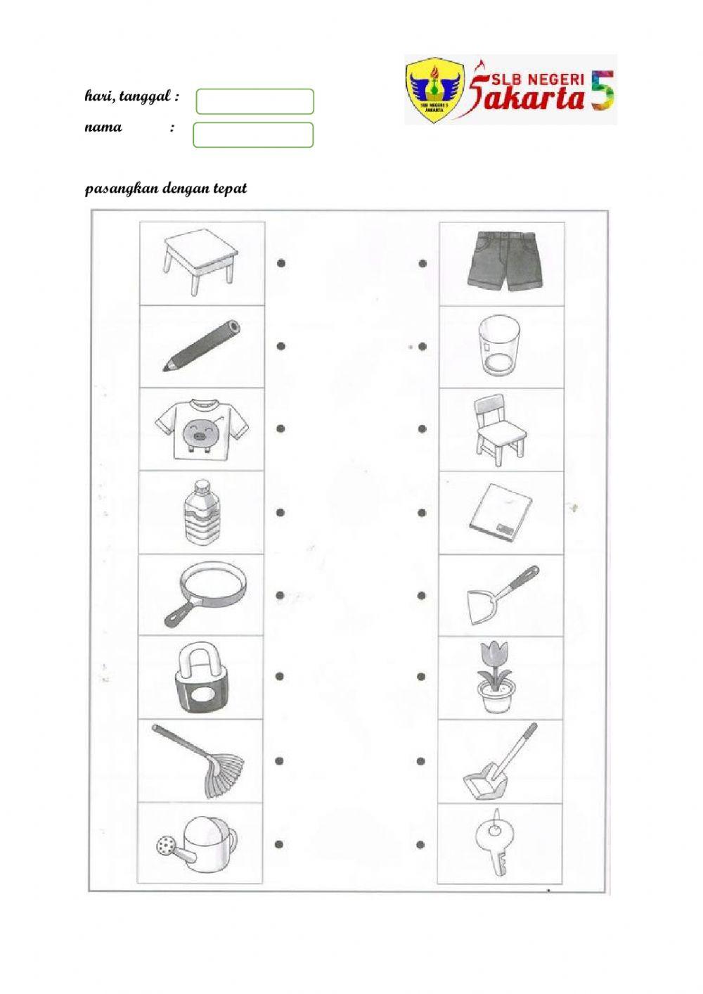 Memasangkan gambar worksheet | Live Worksheets