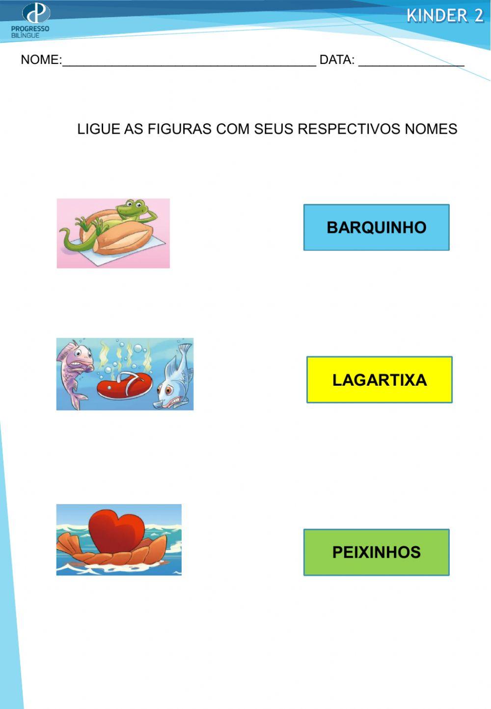 Kinder 2 - atividade 1 worksheet | Live Worksheets