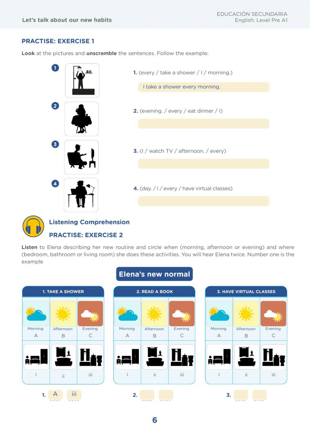My new normal - W-15 (PreA1) worksheet | Live Worksheets