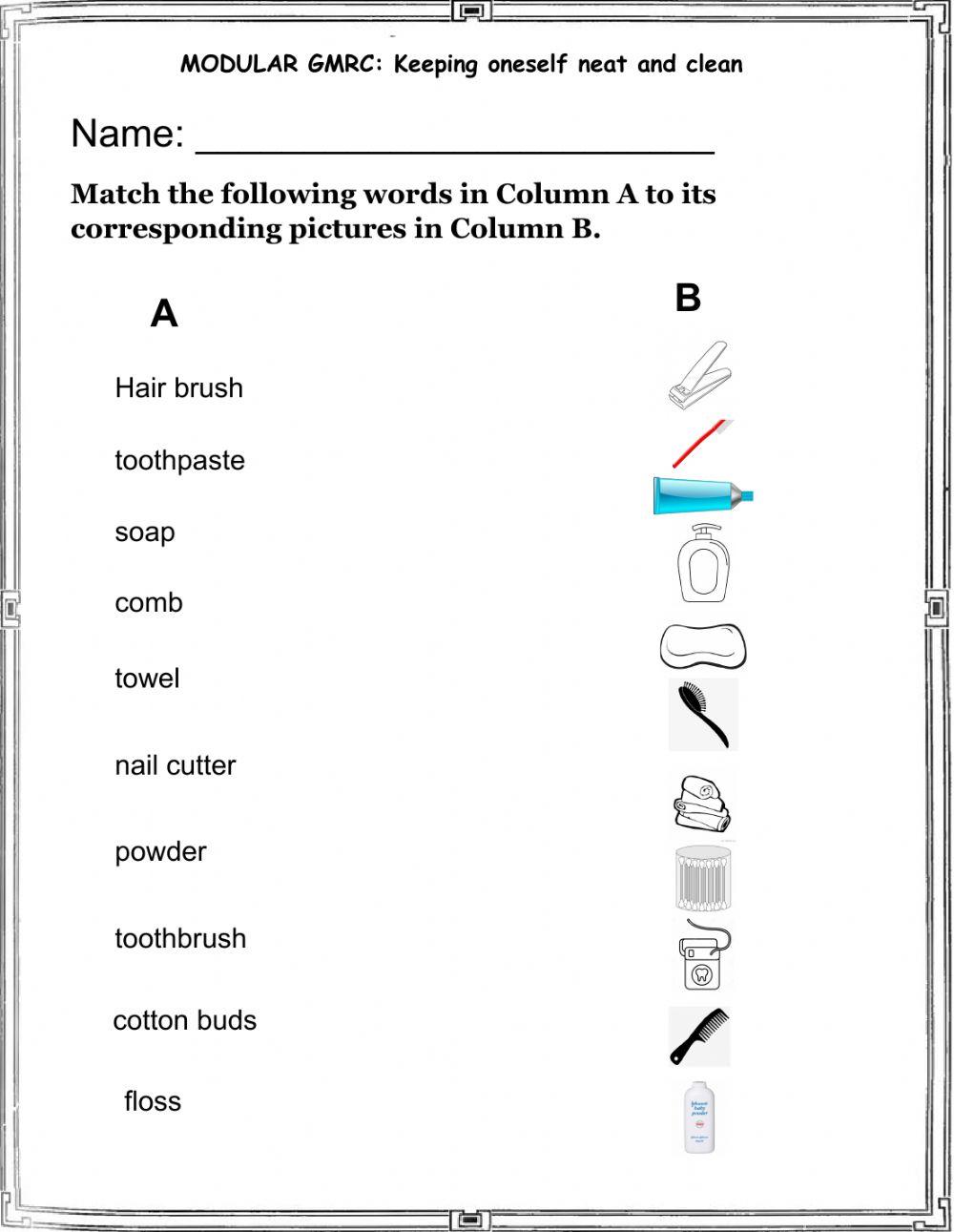 Neat and clean | Free Interactive Worksheets | 346368