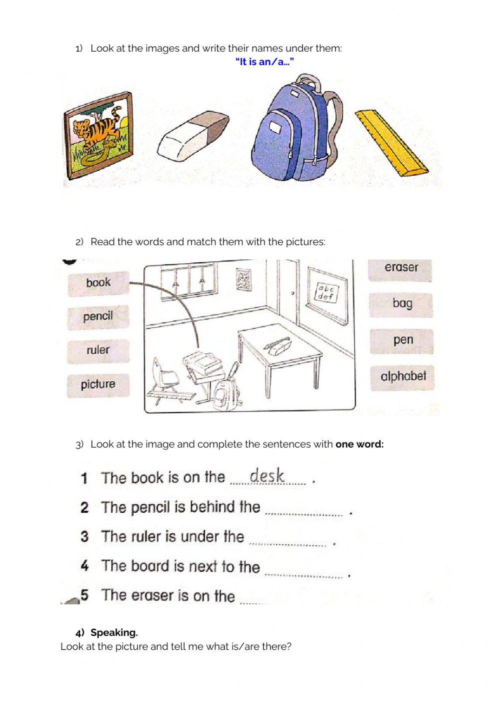 The classroom online worksheet | Live Worksheets