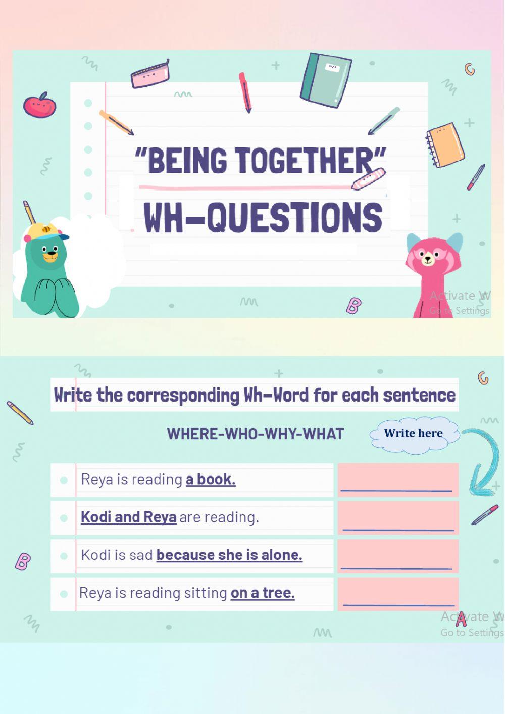 Being Together 346970 | Misspao21 | Live Worksheets