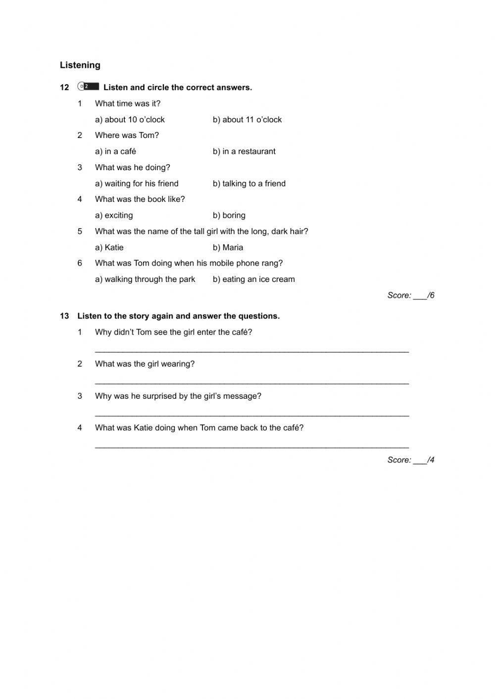 initial test 3rd CSE worksheet | Live Worksheets
