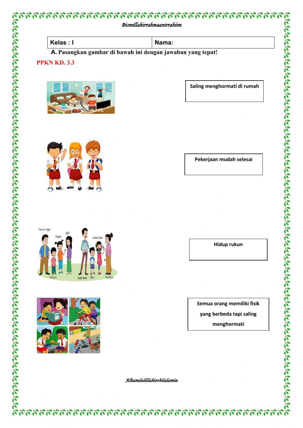 pkn kd 3.3 worksheet | Live Worksheets