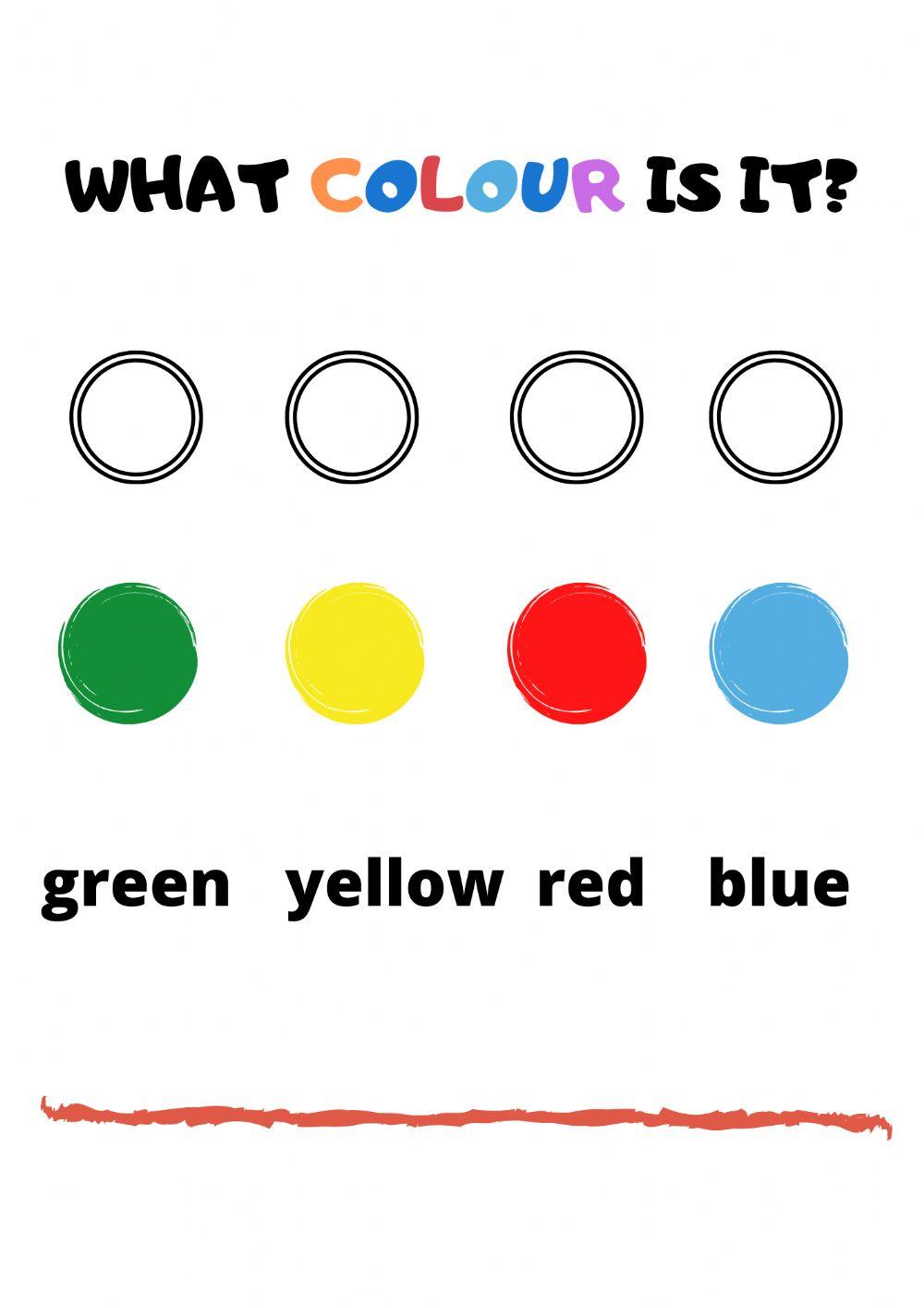 Evaluation Colours worksheet | Live Worksheets