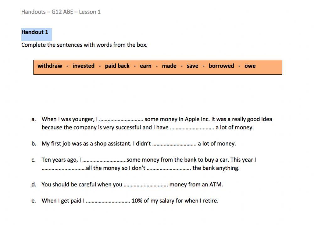 Business Terminologies Worksheet Live Worksheets business-terminologies-worksheet-live-worksheets