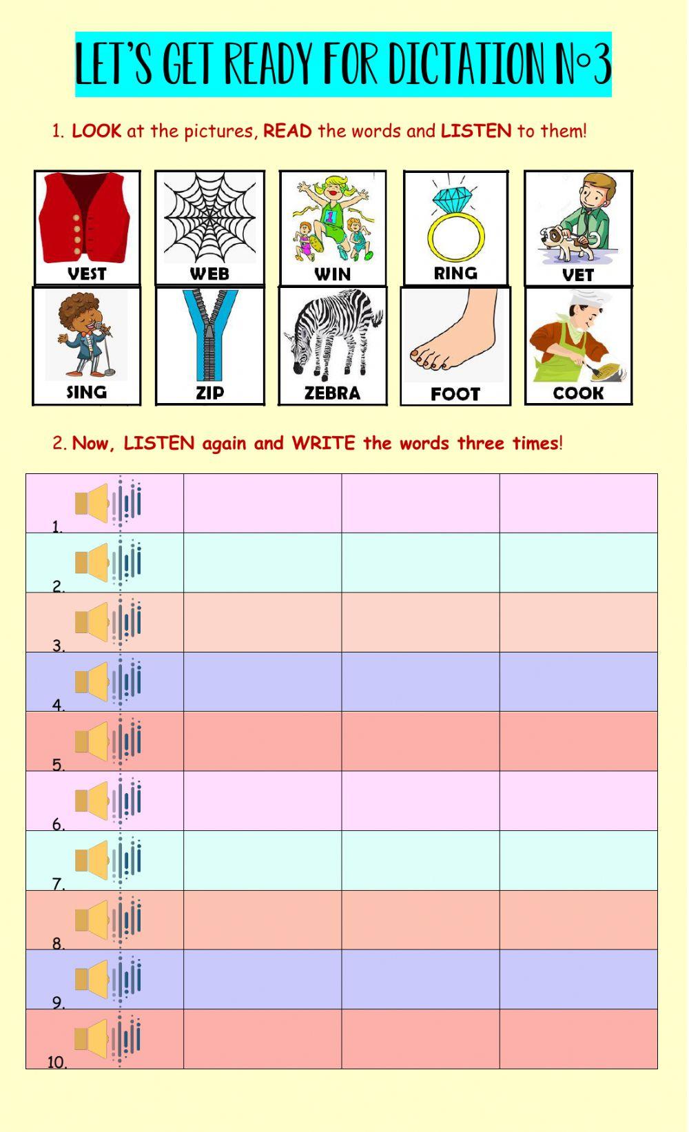 374862 | Dictation Practice 3 | MissLight