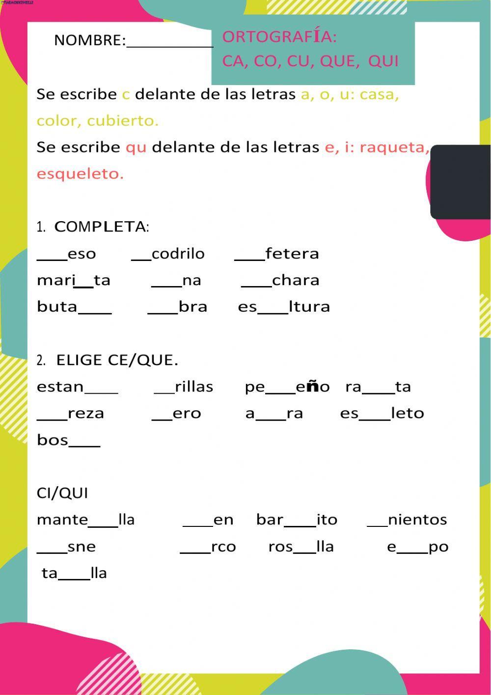 ca co cu 375272 | ISABELTS | Live Worksheets