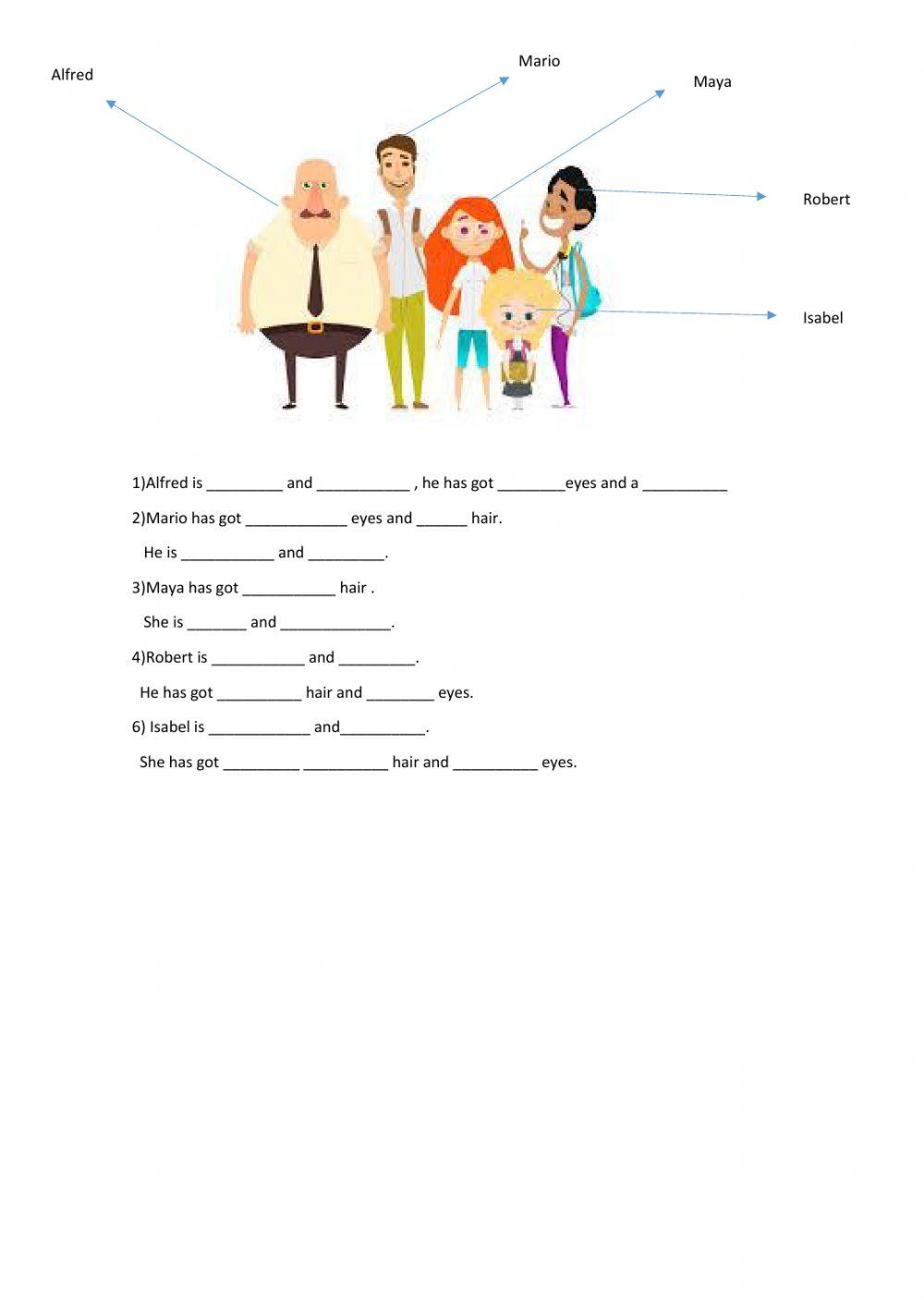Descriptions online activity for Segundo | Live Worksheets