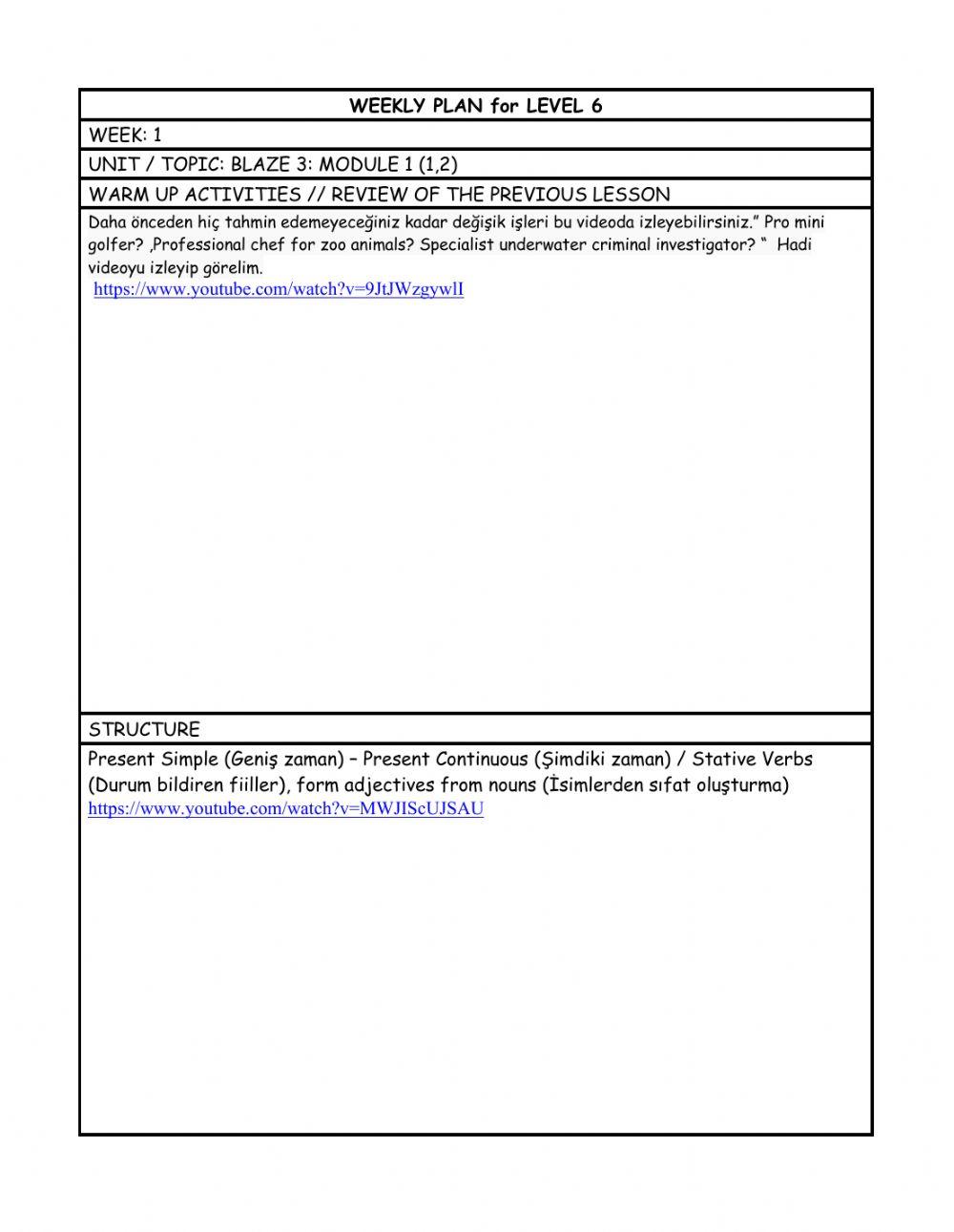 Job online worksheet for level 6 | Live Worksheets
