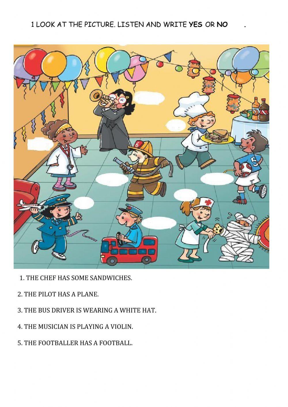 Jobs and occupations online exercise for YLE | Live Worksheets