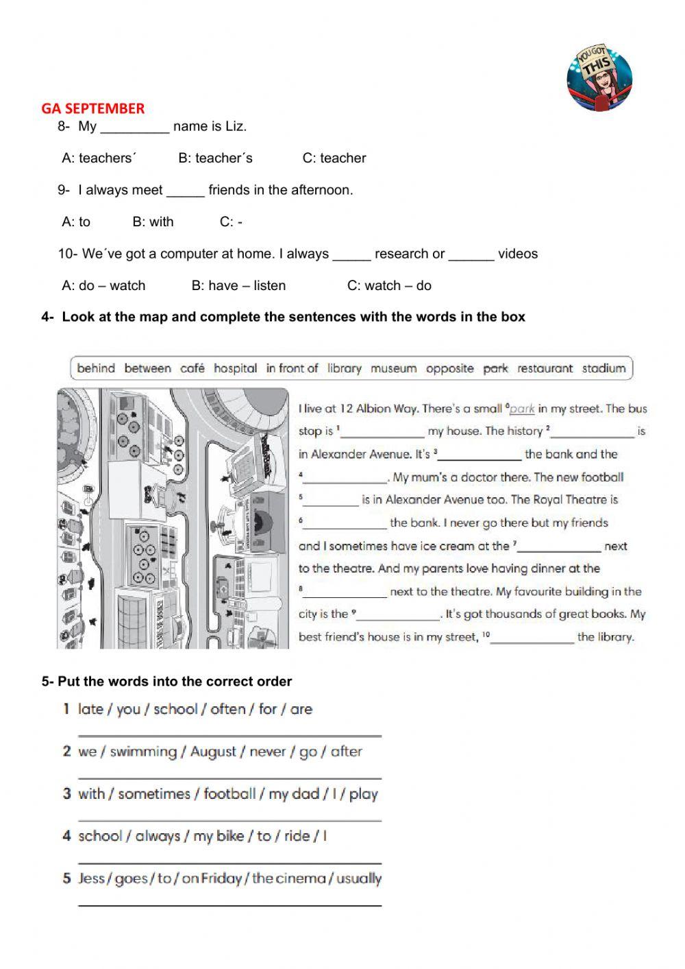 Ga worksheet | Live Worksheets