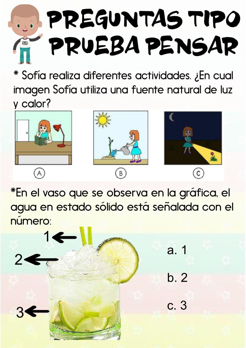 Prueba pensar 359138 | Diana Sanchez | LiveWorksheets