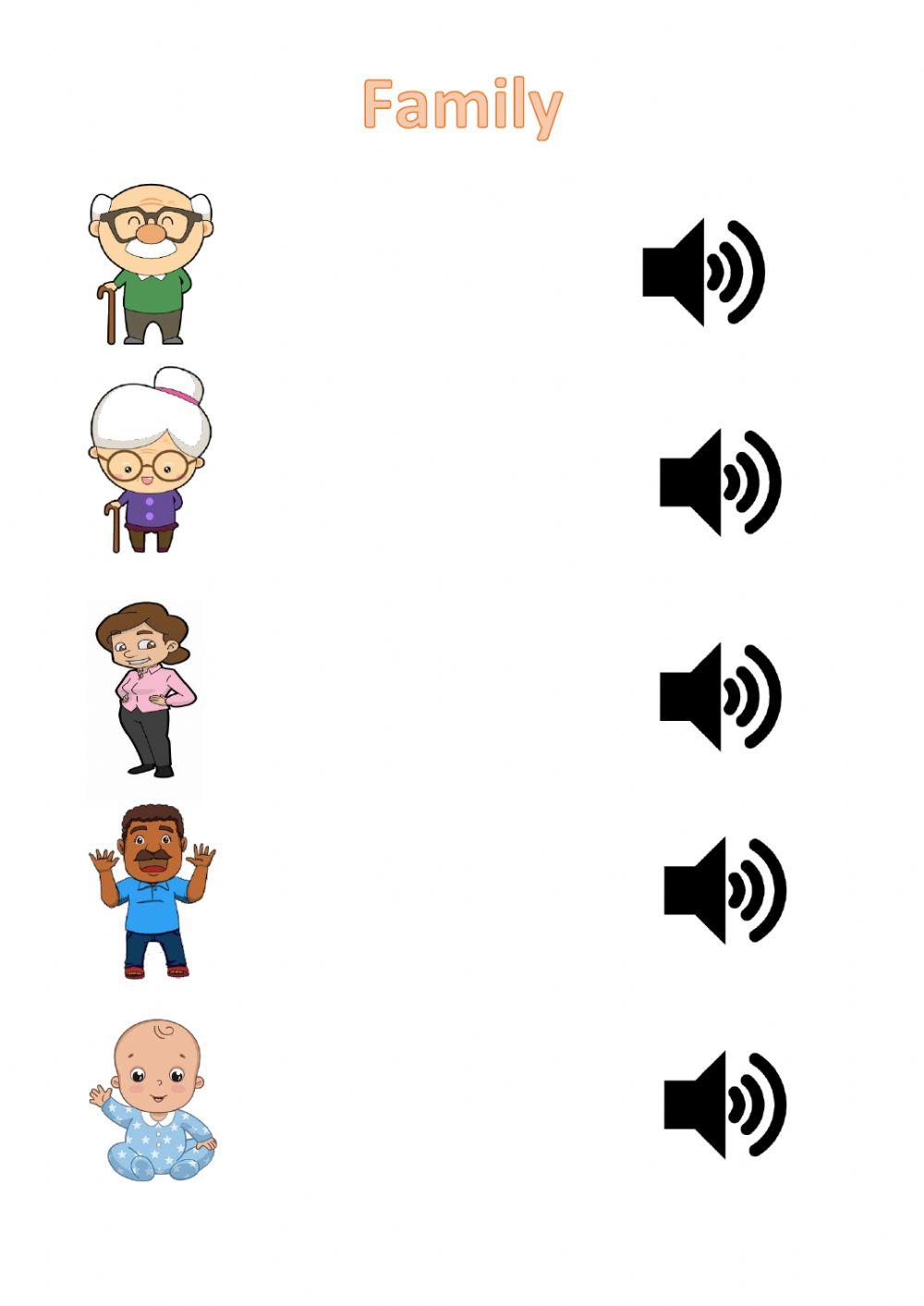 Family online exercise for Grade 1 | Live Worksheets