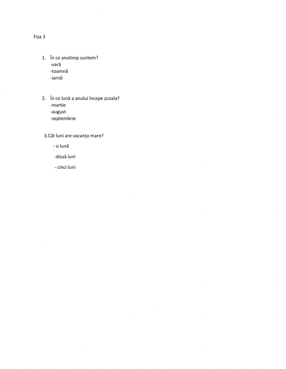 Fisa3 worksheet | Live Worksheets