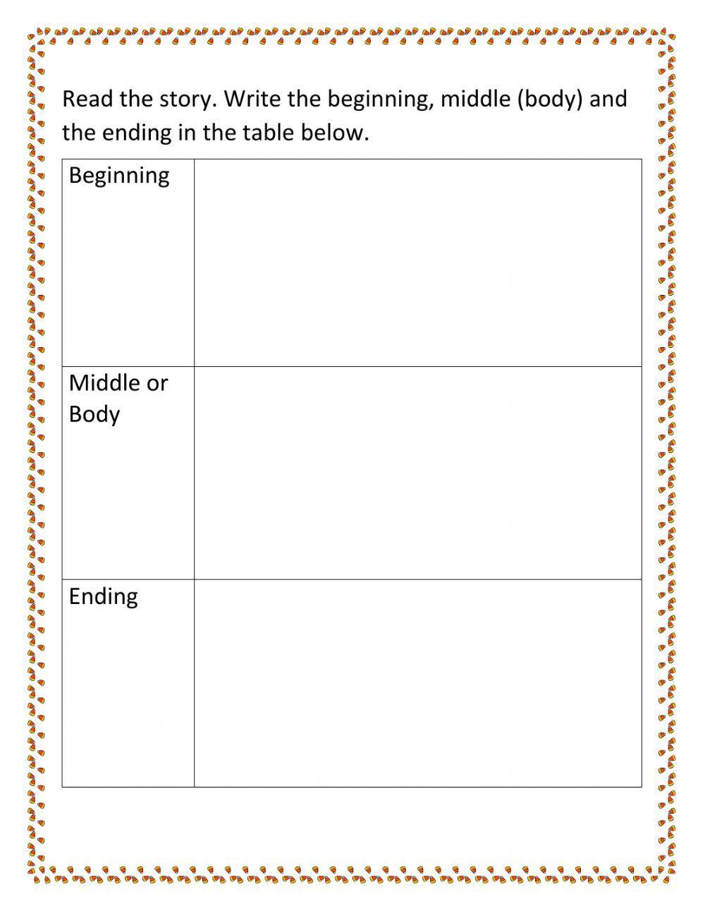 378854 | Short Story | AzzaElsayed | LiveWorksheets