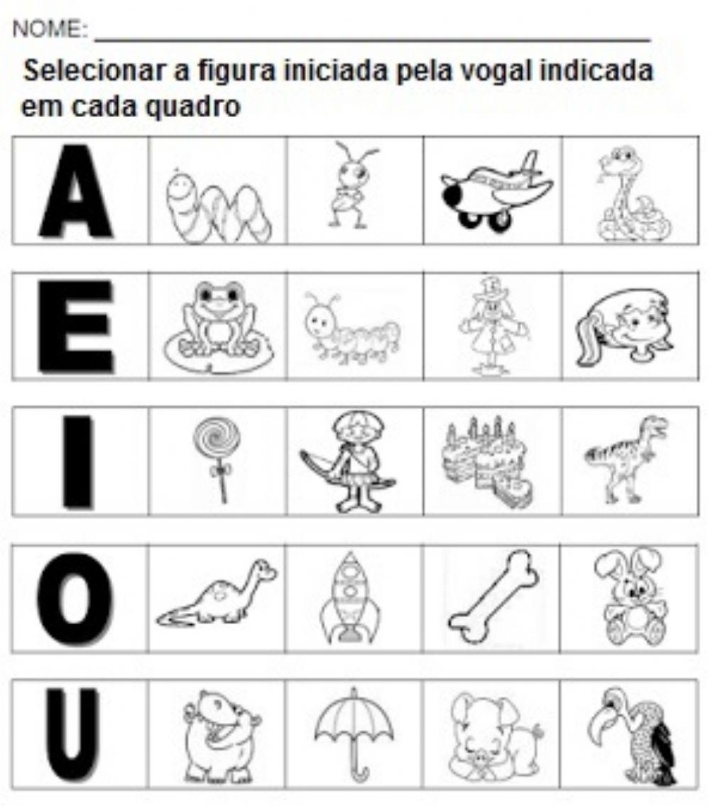 Vogal aeiou worksheet | Live Worksheets