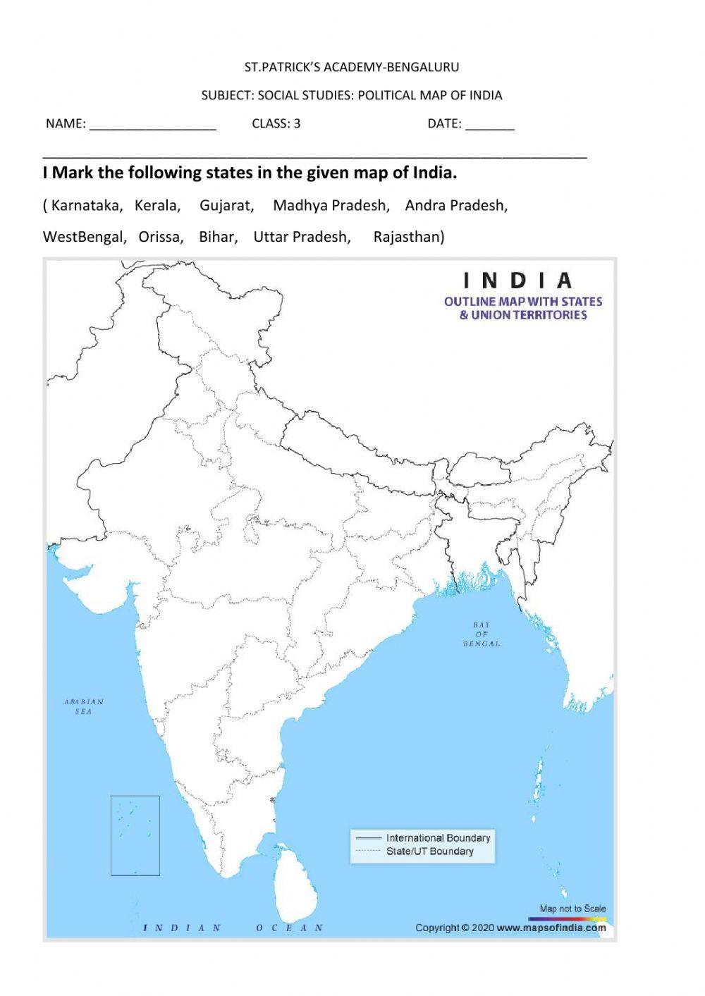 map online exercise for | Live Worksheets
