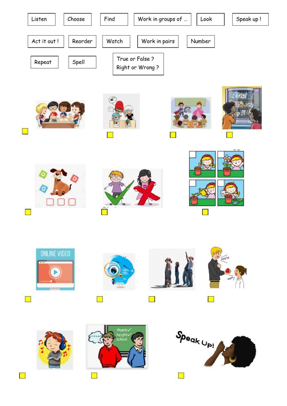 Instructions - help to understand what you are asked to