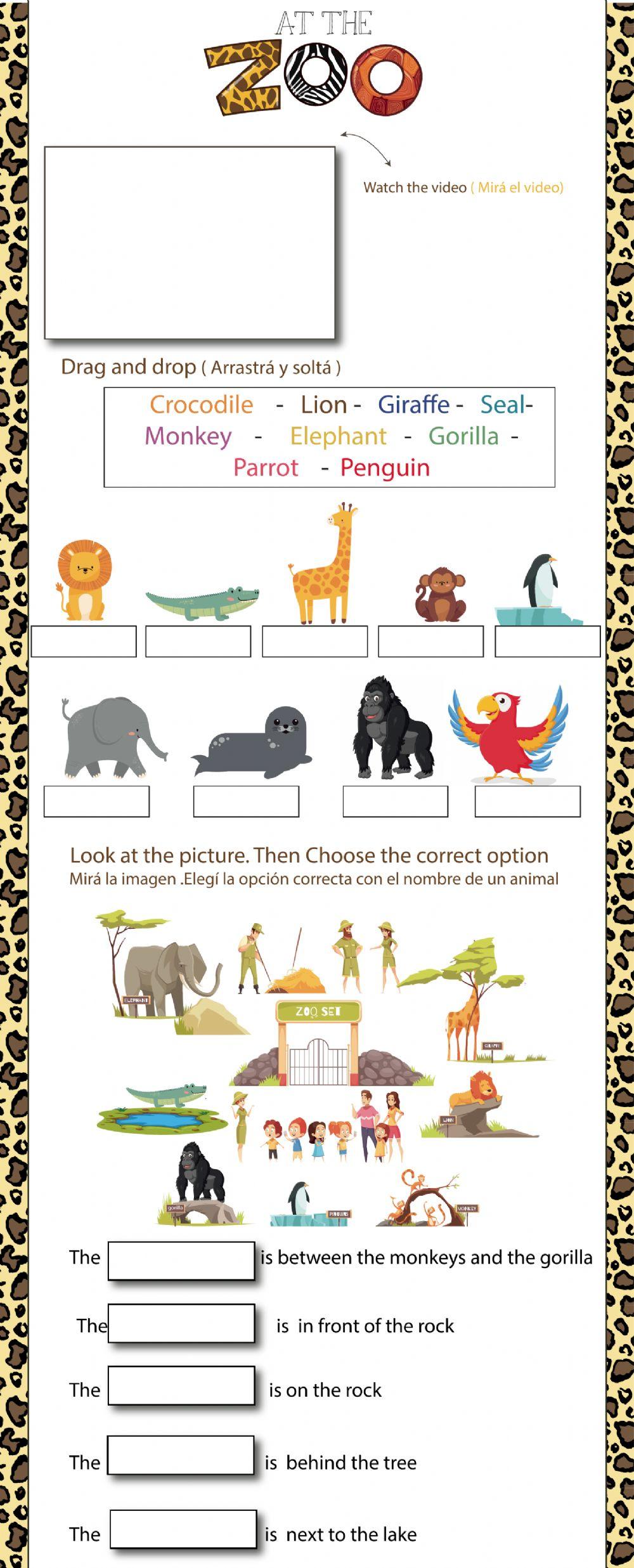 Animals online exercise for GRADE 4 ELEMENTAL | Live Worksheets