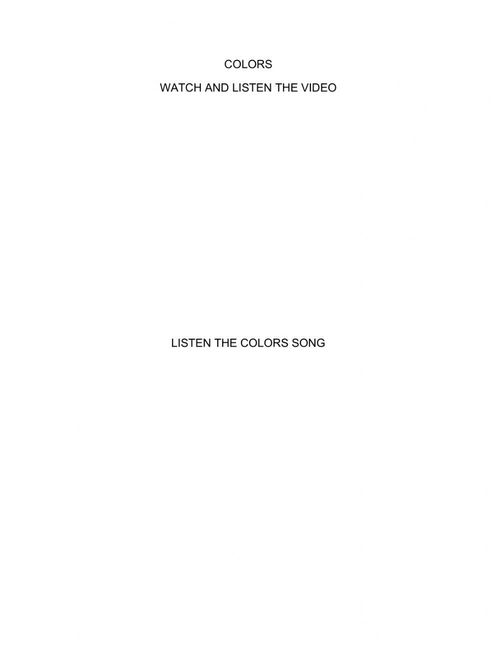 Color And Colors Song Worksheet Live Worksheets color-and-colors-song-worksheet-live-worksheets