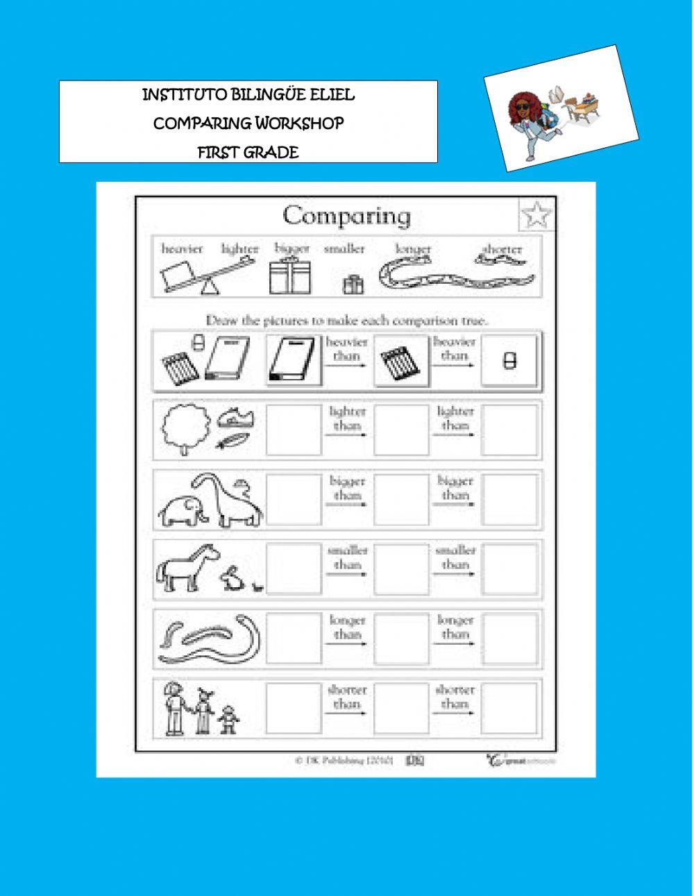 380810 | Comparing | Luzmina Richards | LiveWorksheets