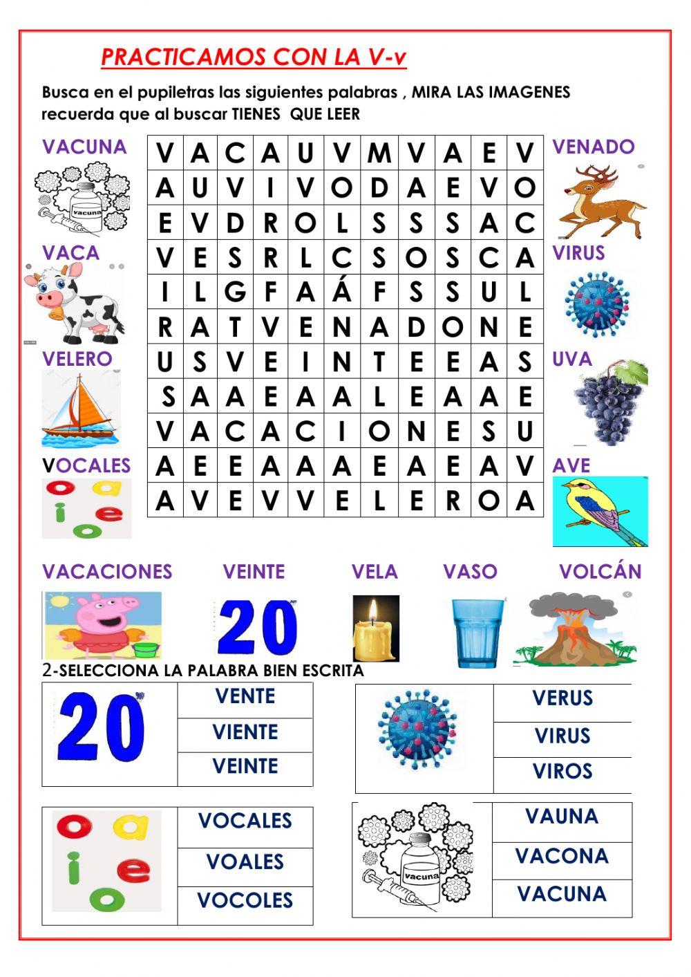 381546 | Practicamos palabras con v | maritza