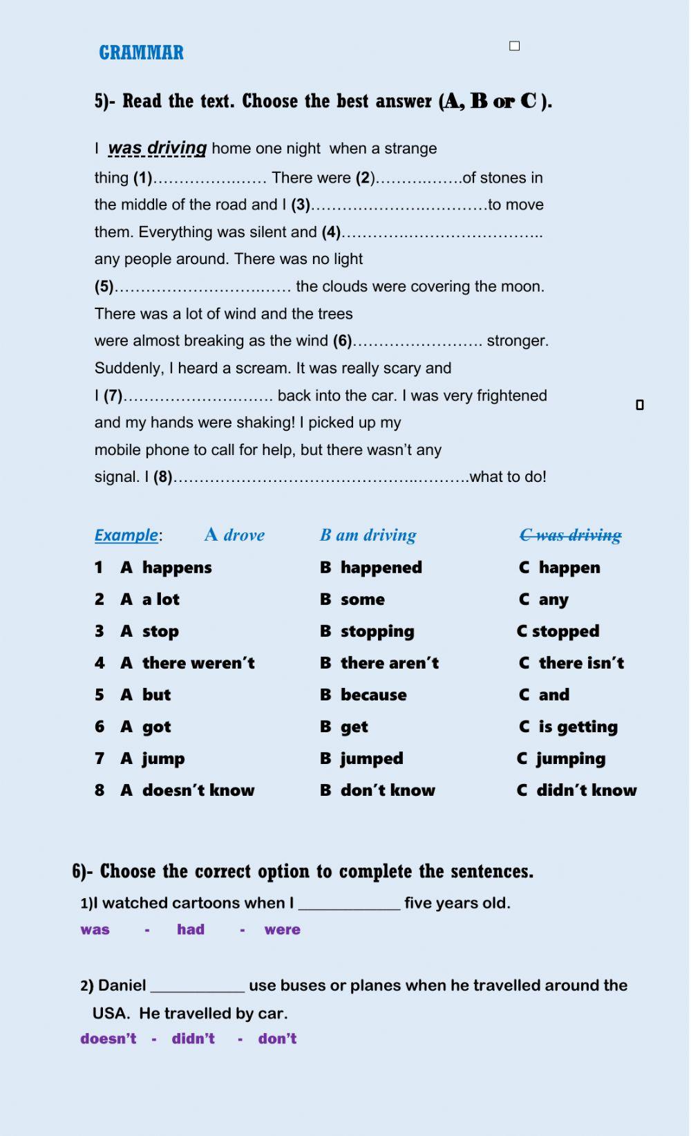 Test J2 worksheet | Live Worksheets